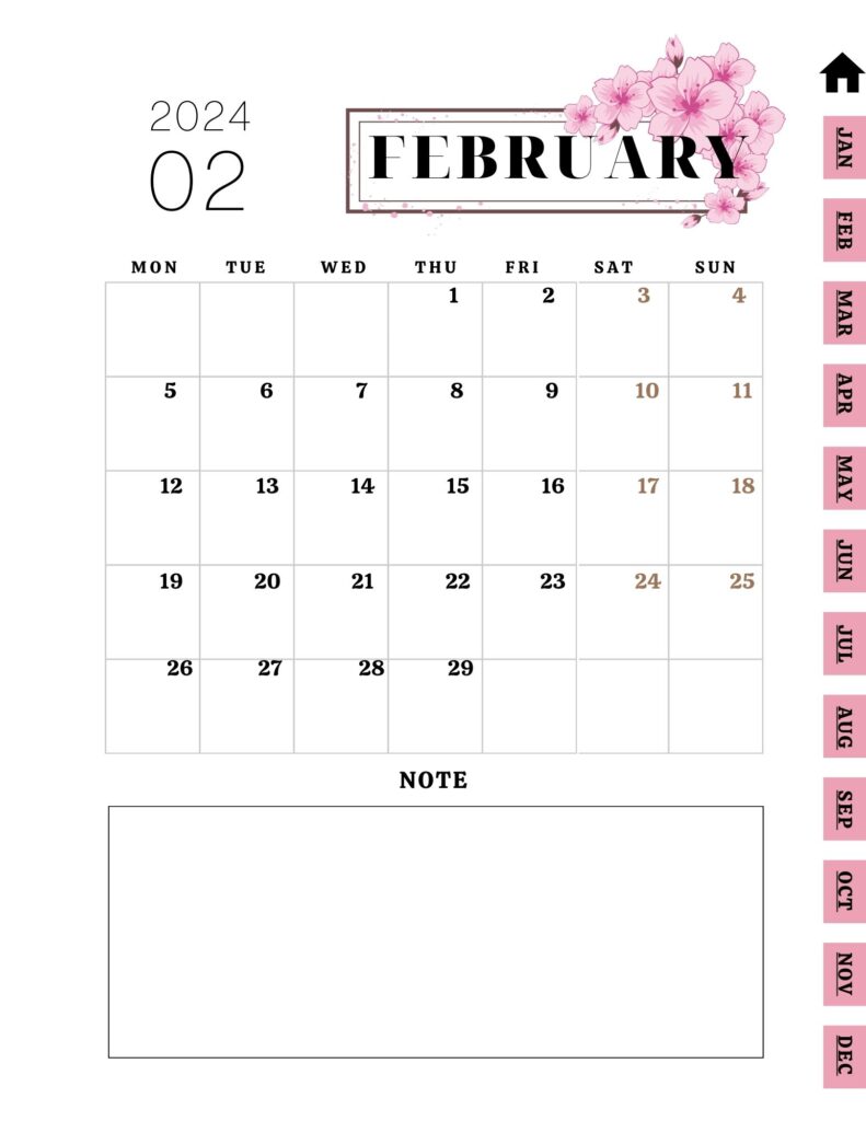 Cherry Blossom Planner - Free - Simply Pretty and Posh